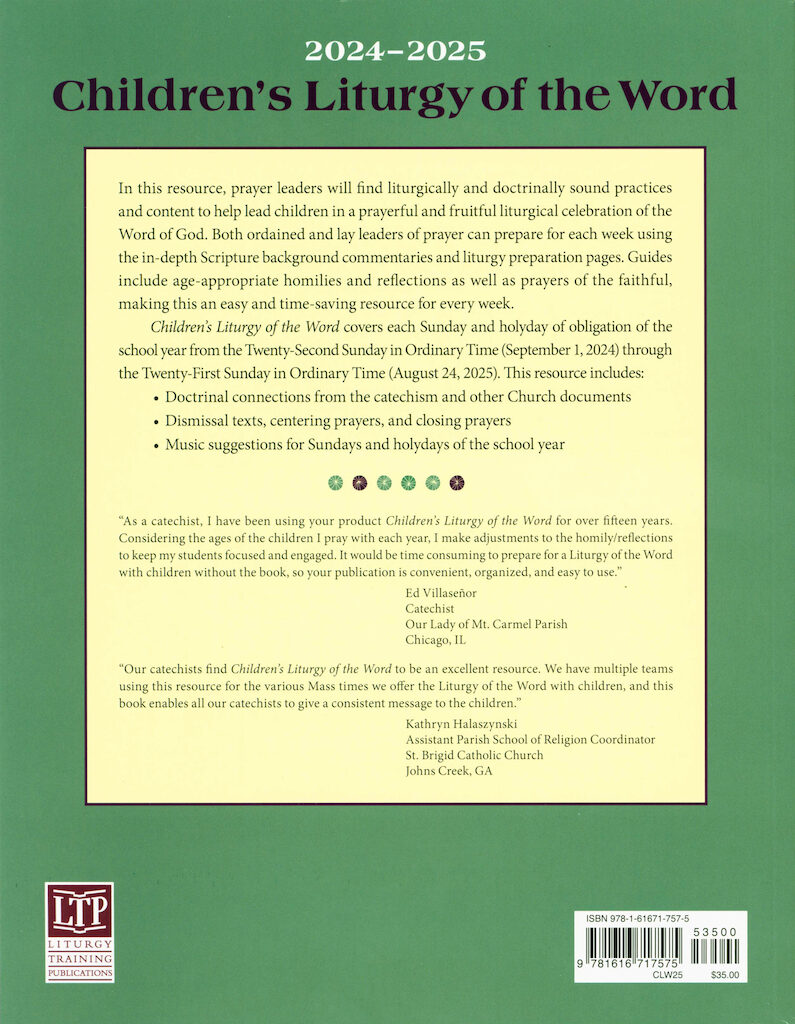 Children's Liturgy of the Word 2024-2025 A Weekly Resource — Liturgy