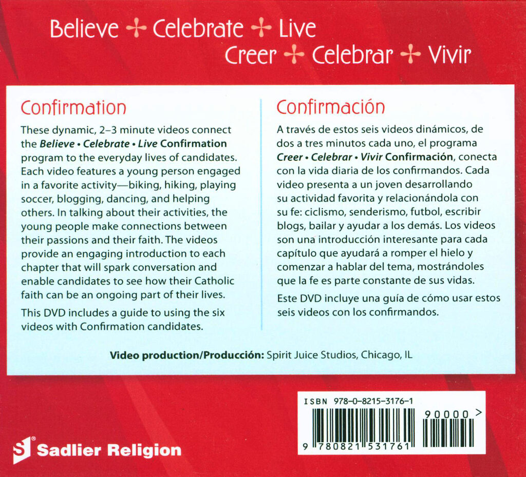 Confirmation Bilingual DVD — Sadlier Religion | Comcenter - Catholic