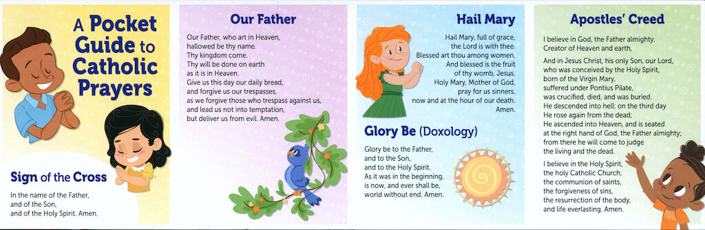 Pocket Catholic Prayers Folded Sheet — Pflaum Publishing | Comcenter