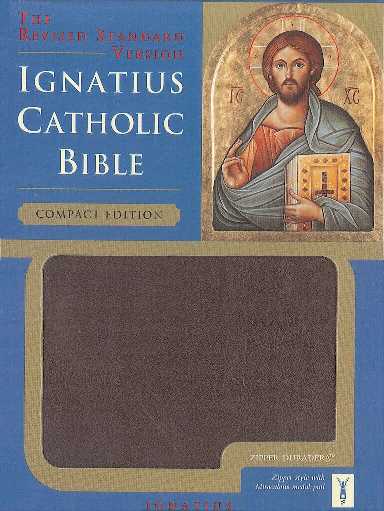 RSVCE, Ignatius Bible (Compact) Burgundy W/Zipper — Ignatius Press