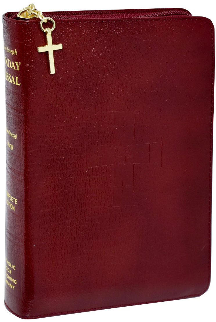 St. Joseph Missals: New St. Joseph Sunday Missal Burgundy bonded leather w…