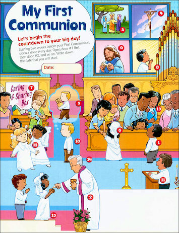 My First Communion Activity Calendar | ComCenter.com - Catholic ...
