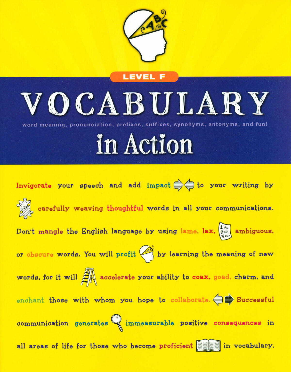 Vocabulary in Action: Level F, Grade 6, Student Book, Paperback | ComCente…