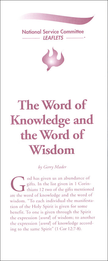 The Word of Knowledge and the Word of Wisdom | ComCenter.com - Catholic R…