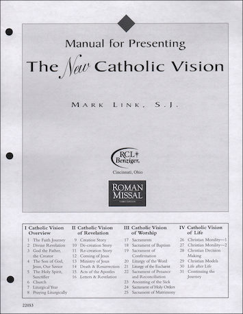 New Catholic Vision: Manual | ComCenter.com - Catholic Religious Education