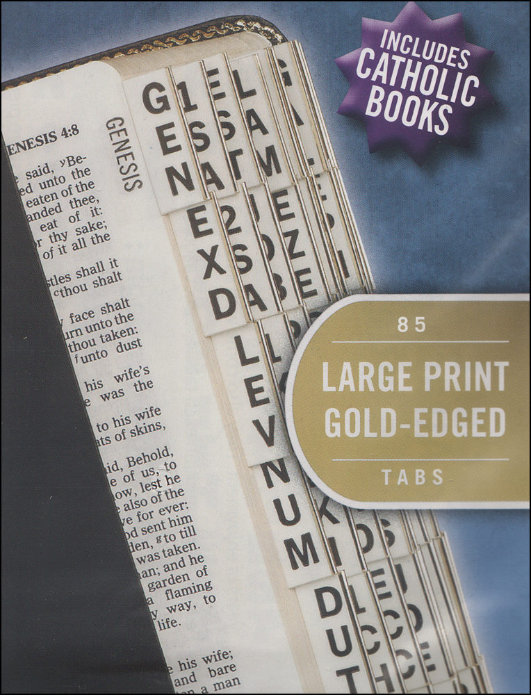Bible Indexing Tabs Bible Tabs Catholic Edition Large Print Pack Of 10 